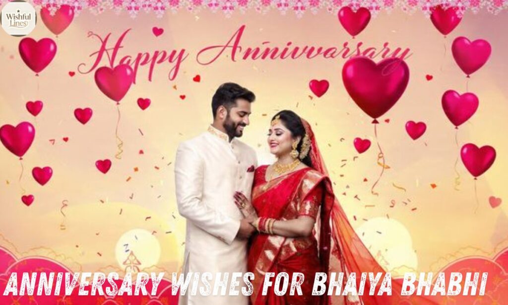 230+ Heartfelt Anniversary Wishes & Messages for Bhaiya Bhabhi